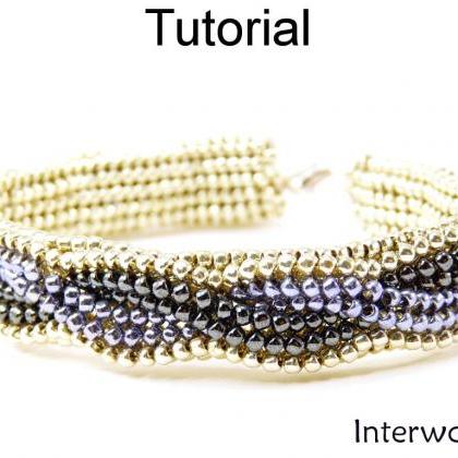 Beading Tutorial Bracelet - Herringbone Stitch - Simple Bead Patterns ...