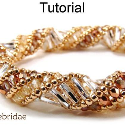 Beading Pattern Tutorial Bracelet Necklace - Russian Spiral Stitch ...
