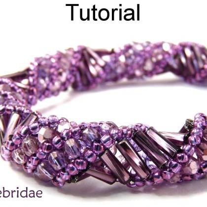 Beading Pattern Tutorial Bracelet Necklace - Russian Spiral Stitch ...