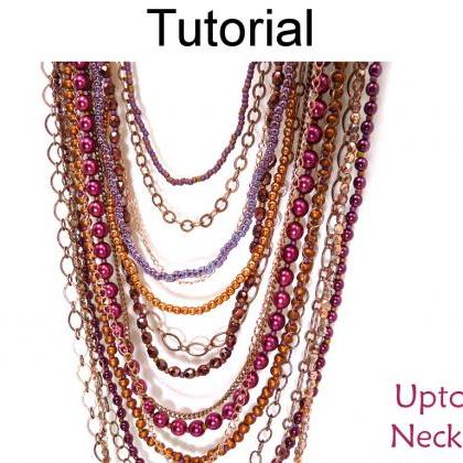 Beading Tutorial Pattern Long Multi-strand Necklace - Bead Stringing ...