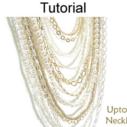 Beading Tutorial Pattern Long Multi-strand Necklace - Bead Stringing ...