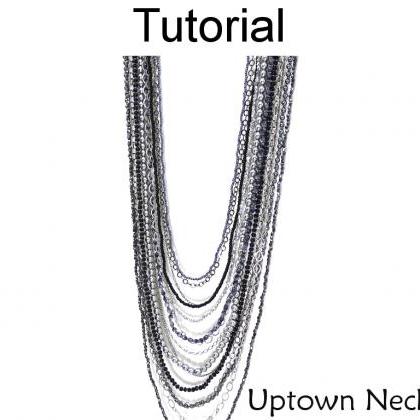 Beading Tutorial Pattern Long Multi-strand Necklace - Bead Stringing ...