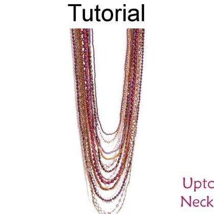 Beading Tutorial Pattern Long Multi-strand Necklace - Bead Stringing ...