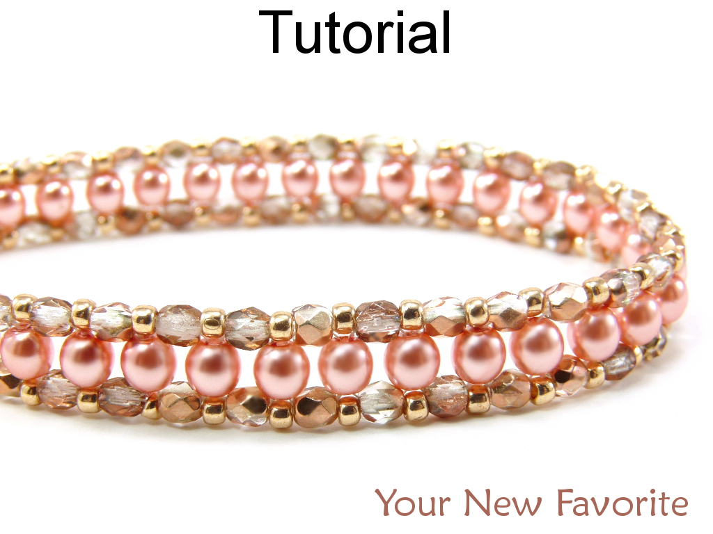 Beading Tutorial Pattern Bracelet - Right Angle Weave Raw - Simple Bead ...