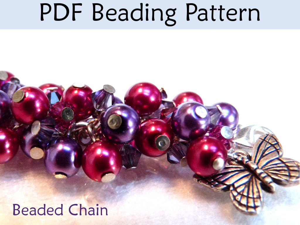 Beading Tutorial Pattern Bracelet Necklace - Wire Working - Beaded ...
