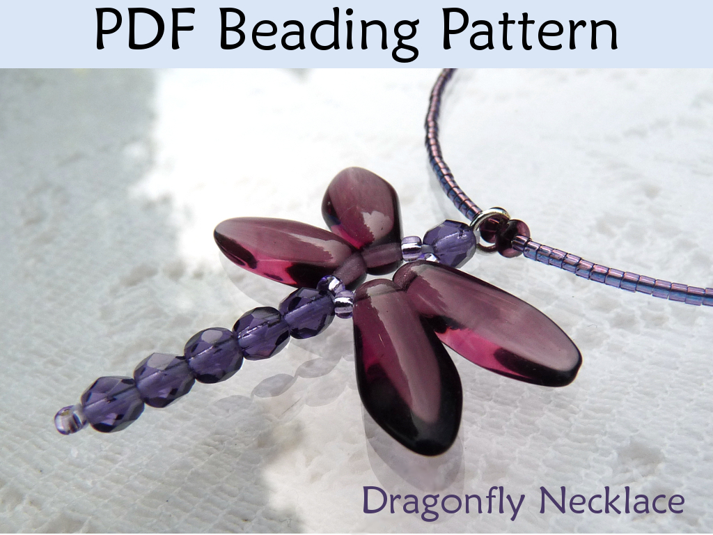 Beading Tutorial Pattern Necklace - Simple Bead Patterns - Dragonfly ...