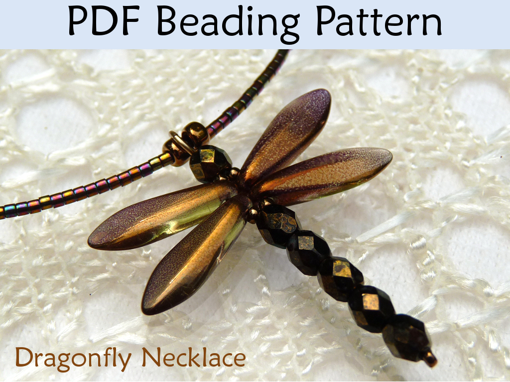 Beading Tutorial Pattern Necklace - Simple Bead Patterns - Dragonfly ...