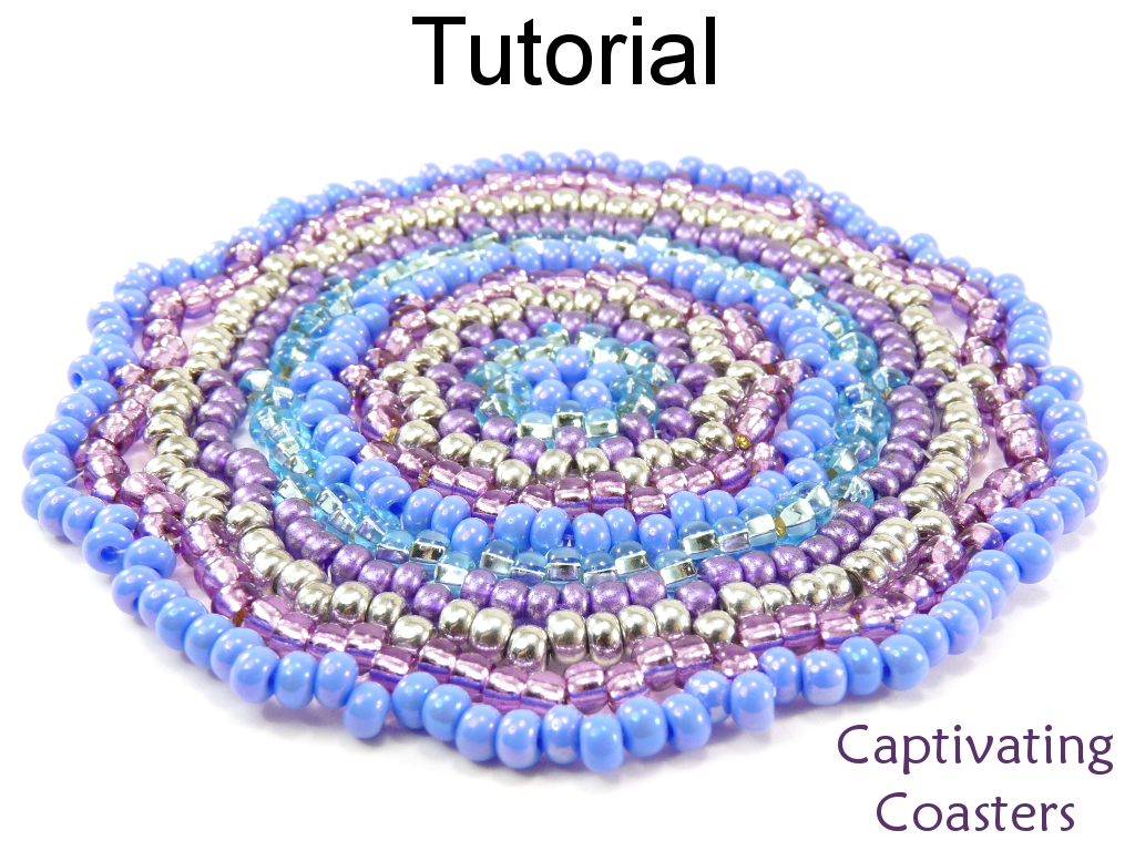 Beading Tutorial Pattern Coasters - Home Decor Gifts - Simple Bead ...