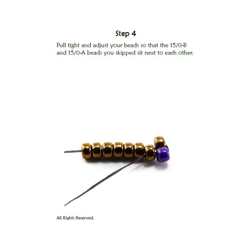 Beading Tutorial Pattern Bracelet - Increase Peyote Stitch - Simple Bead Patterns - Neptunia ...