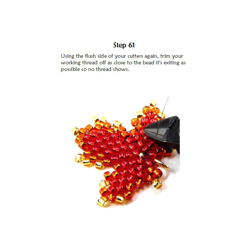 Leaf Necklace Jewelry Making Tutorial Beading Pattern Maple Leaves ...