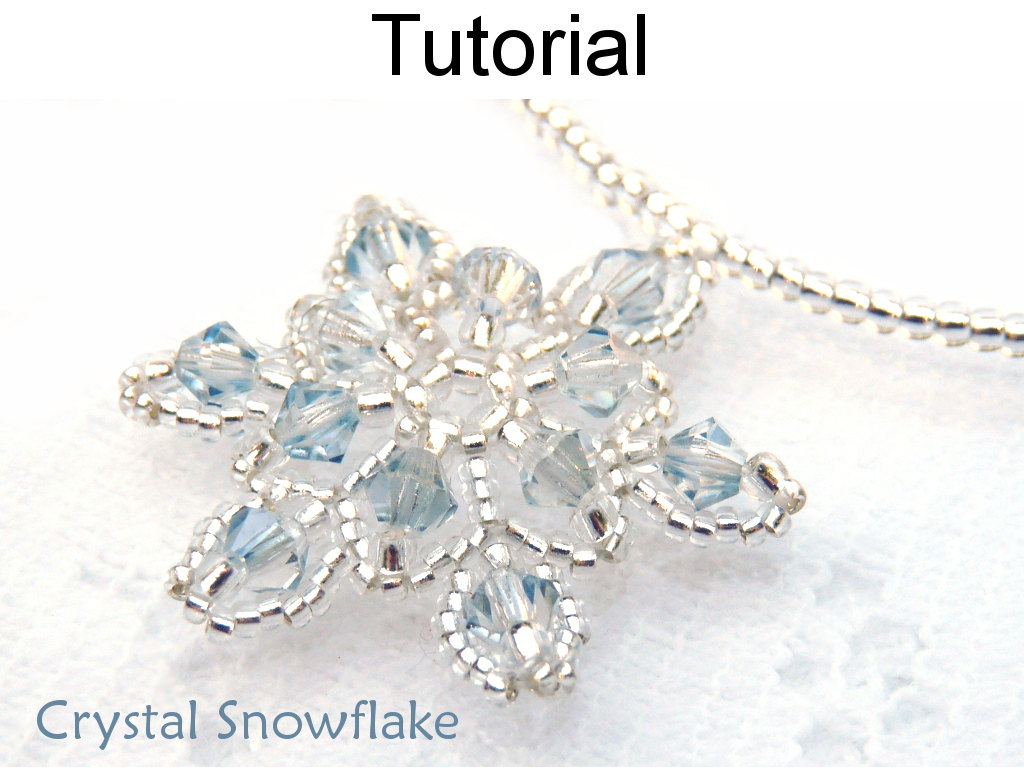 Beading Tutorial Pattern Necklace Pendant - Winter Holiday Jewelry ...