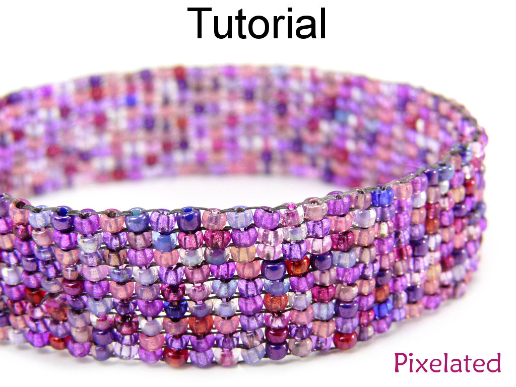 Beading Tutorial Pattern Bracelet - Square Stitch - Simple Bead ...