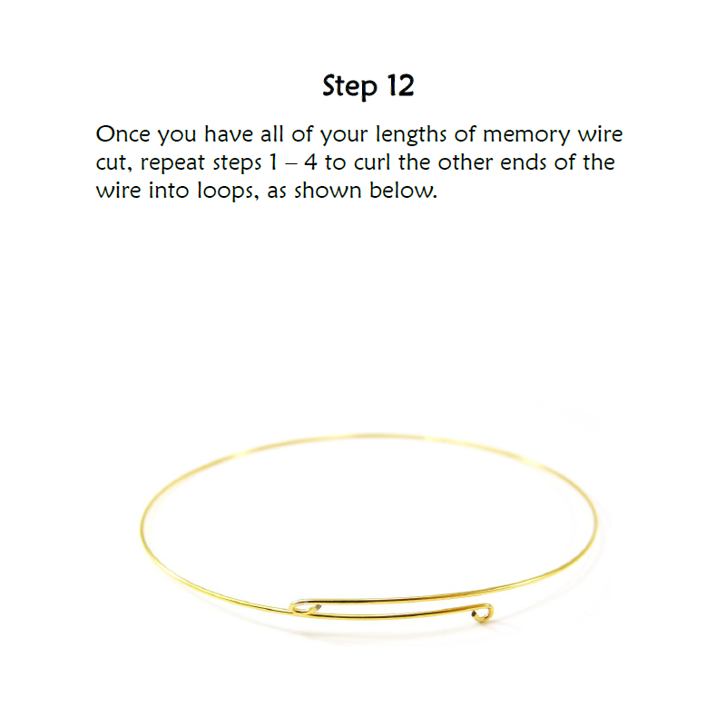 Beading Tutorial Pattern - Beaded Memory Wire Cuff Bracelet ...