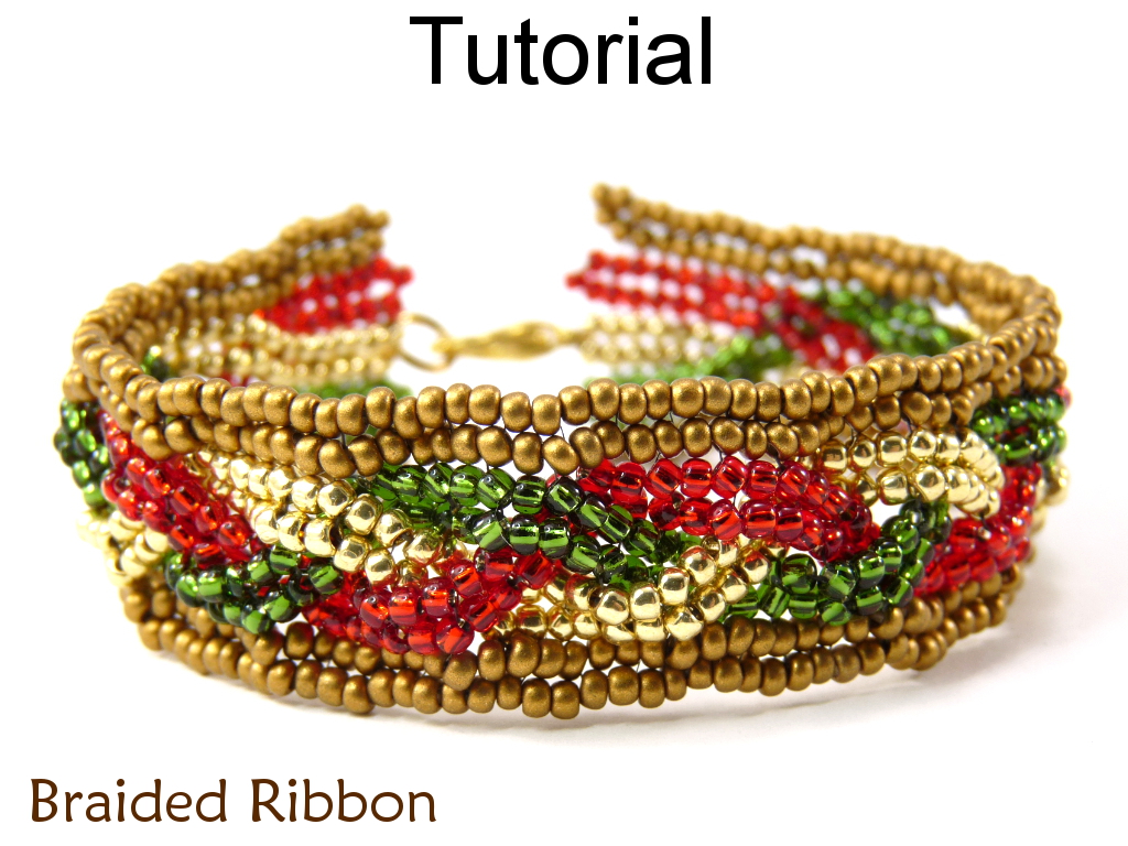 Beading Tutorial Bracelet - Herringbone Stitch - Simple Bead Patterns ...
