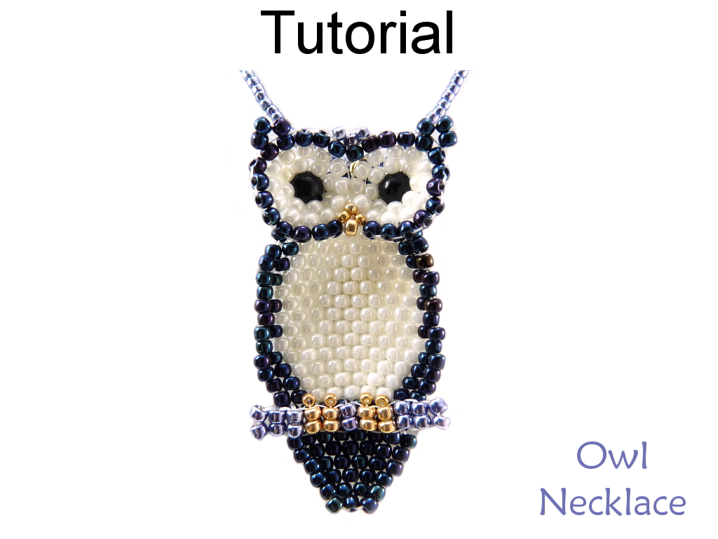 Beading Tutorial Pattern - Owl Necklace - Beaded Fall Autumn Jewelry ...