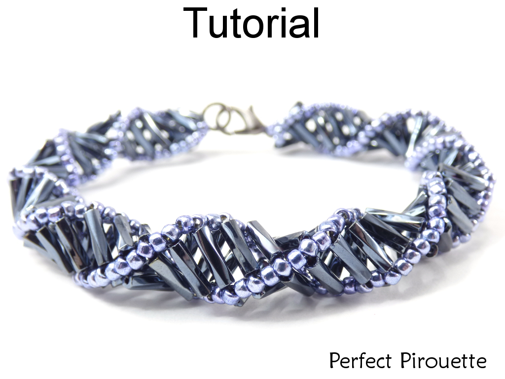 Beading Pattern Tutorial Bracelet Necklace - Russian Spiral Stitch ...