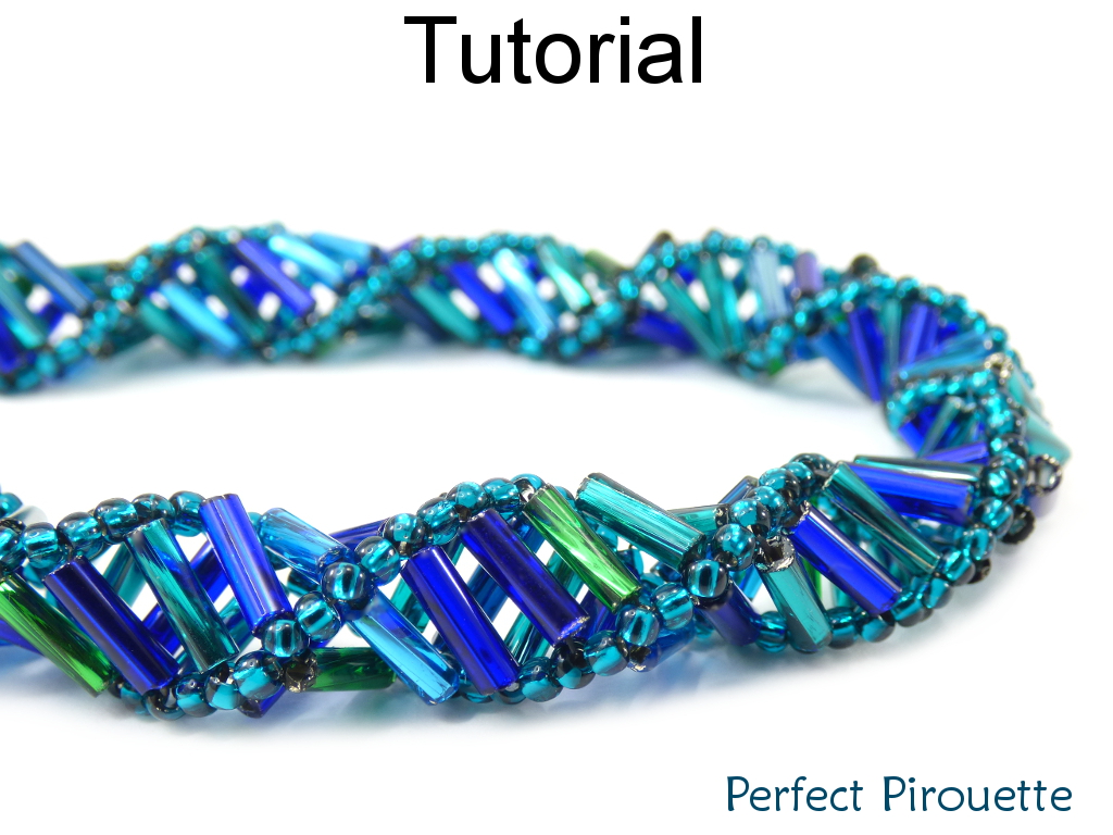 Beading Pattern Tutorial Bracelet Necklace - Russian Spiral Stitch ...