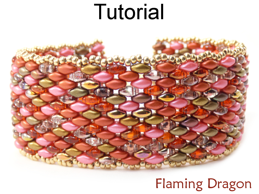 Beading Tutorial Pattern - Superduo Beaded Bracelet - Simple Bead ...