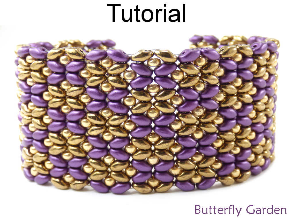 Beading Tutorial Pattern Superduo Beaded Flower Bracelet Simple