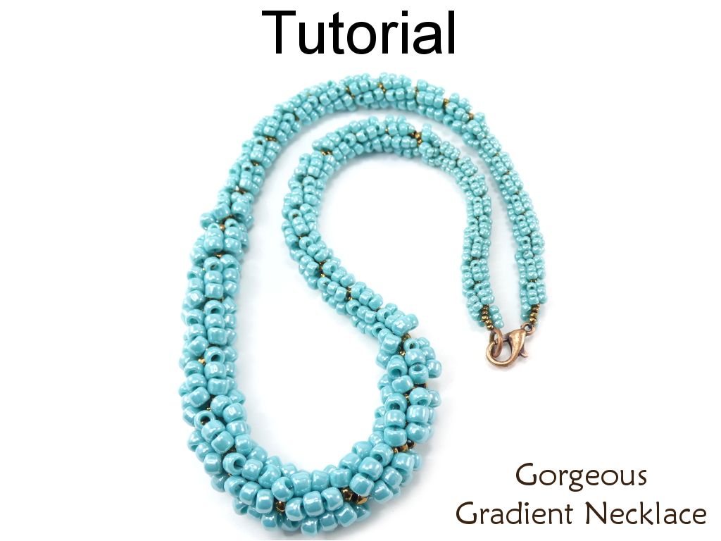 Beading Tutorial Pattern - Spiral Stitch - Gradating Size Beaded Rope ...