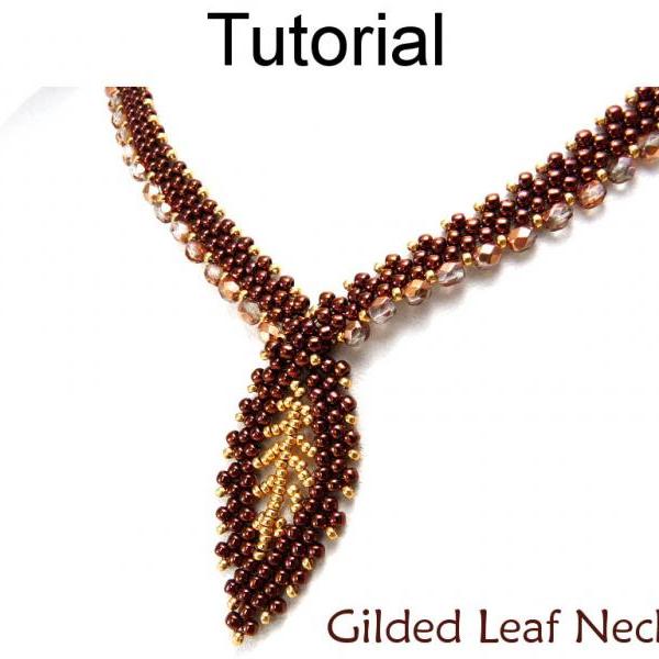 Beading Tutorial Pattern Necklace - Diagonal Peyote Stitch - Simple ...