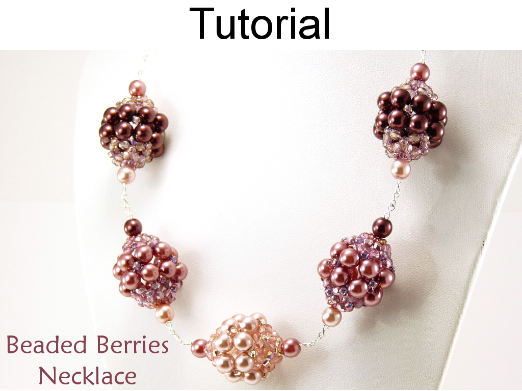 Beaded Beads Beading Pattern Tutorial - Beaded Chain Necklace - Simple ...