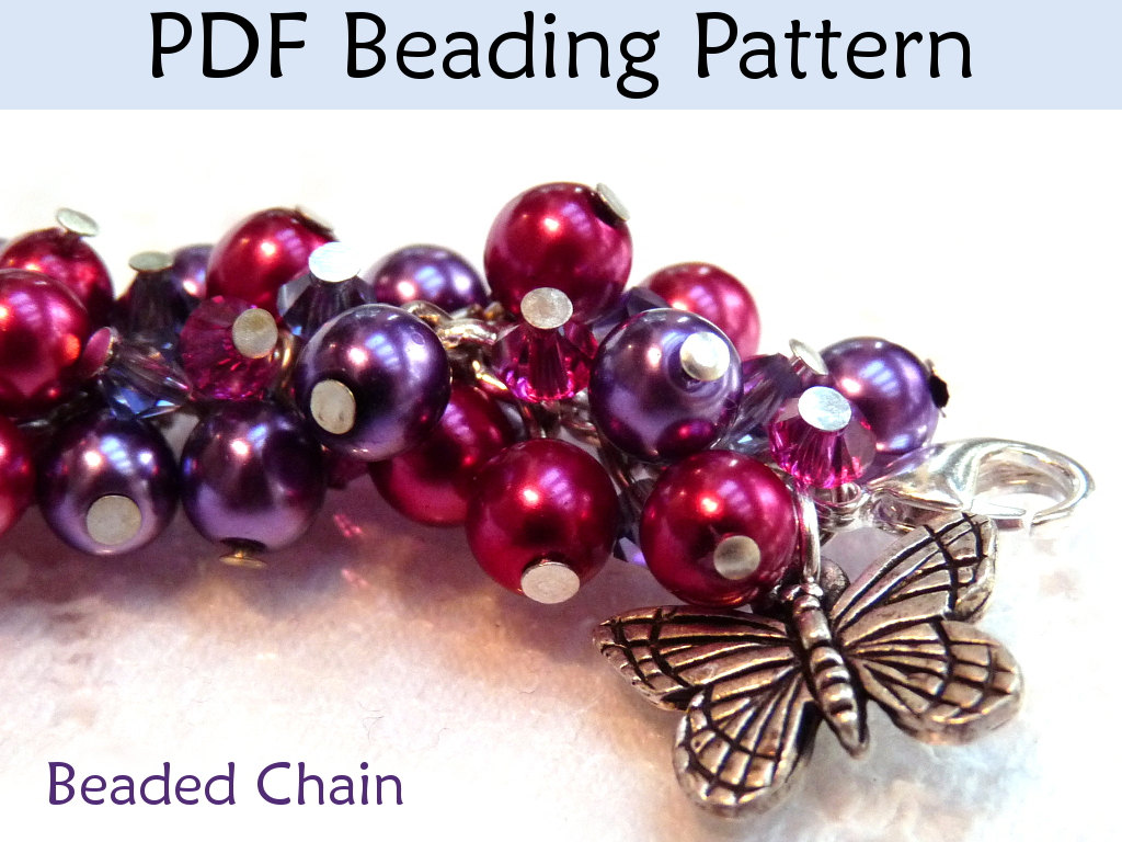 Beading Tutorial Pattern Bracelet Necklace - Wire Working - Beaded ...