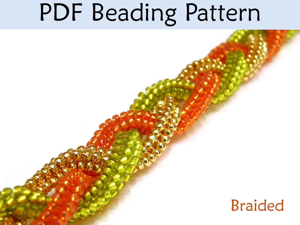 Beading Tutorial Pattern Bracelet - Tubular Herringbone Stitch - Simple ...