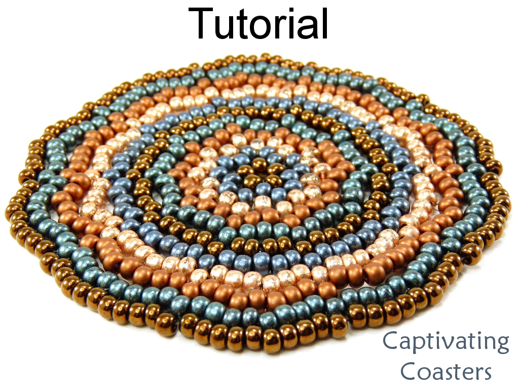 Beading Tutorial Pattern Coasters - Home Decor Gifts - Simple Bead ...