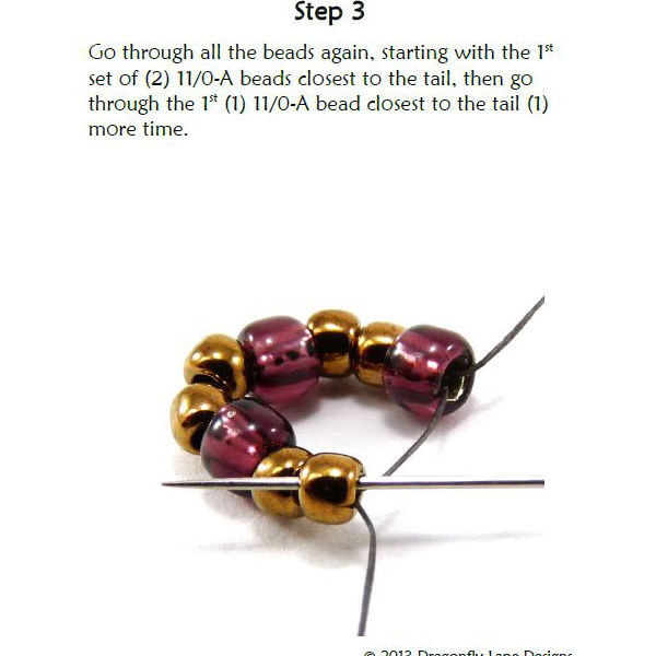 Russian Spiral Stitch Beading Pattern - Jewelry Making Tutorials ...