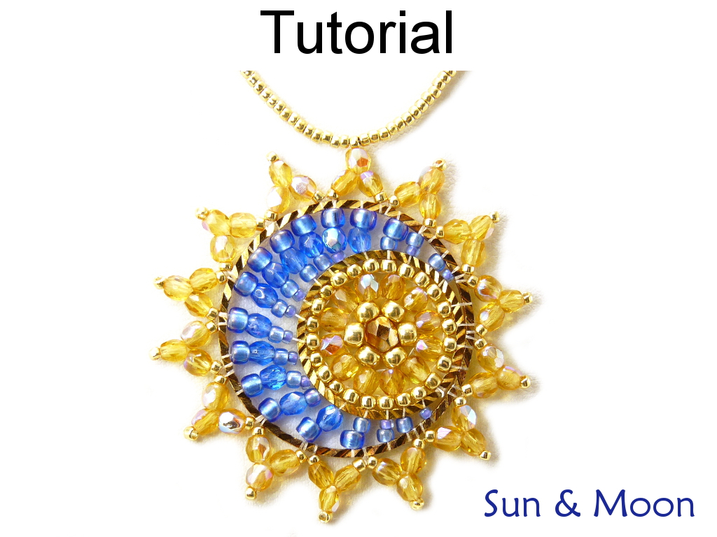 Beading Patterns And Tutorials - Jewelry Making - Celestial Sun Moon ...