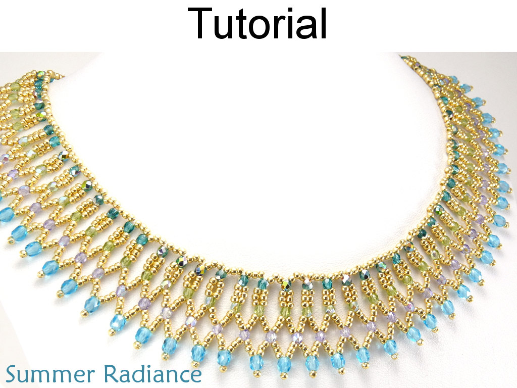Beading Tutorial Pattern Necklace - Netting Stitch - Simple Bead ...