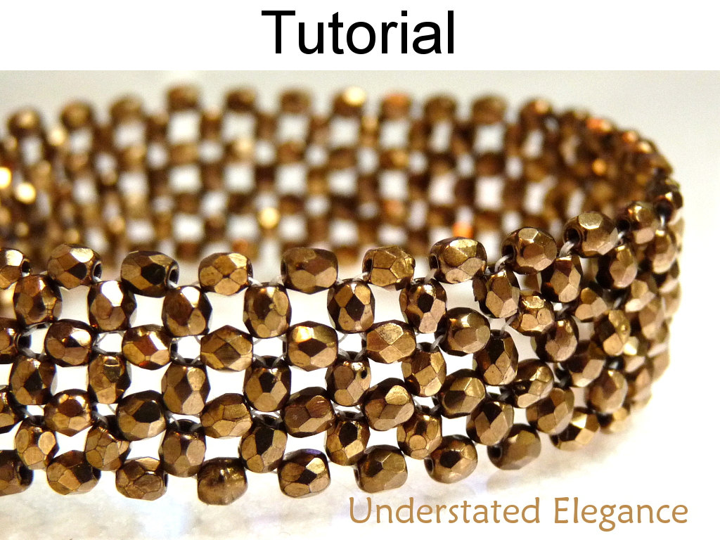 Beading Tutorial Pattern Bracelet - Right Angle Weave Raw - Simple Bead ...