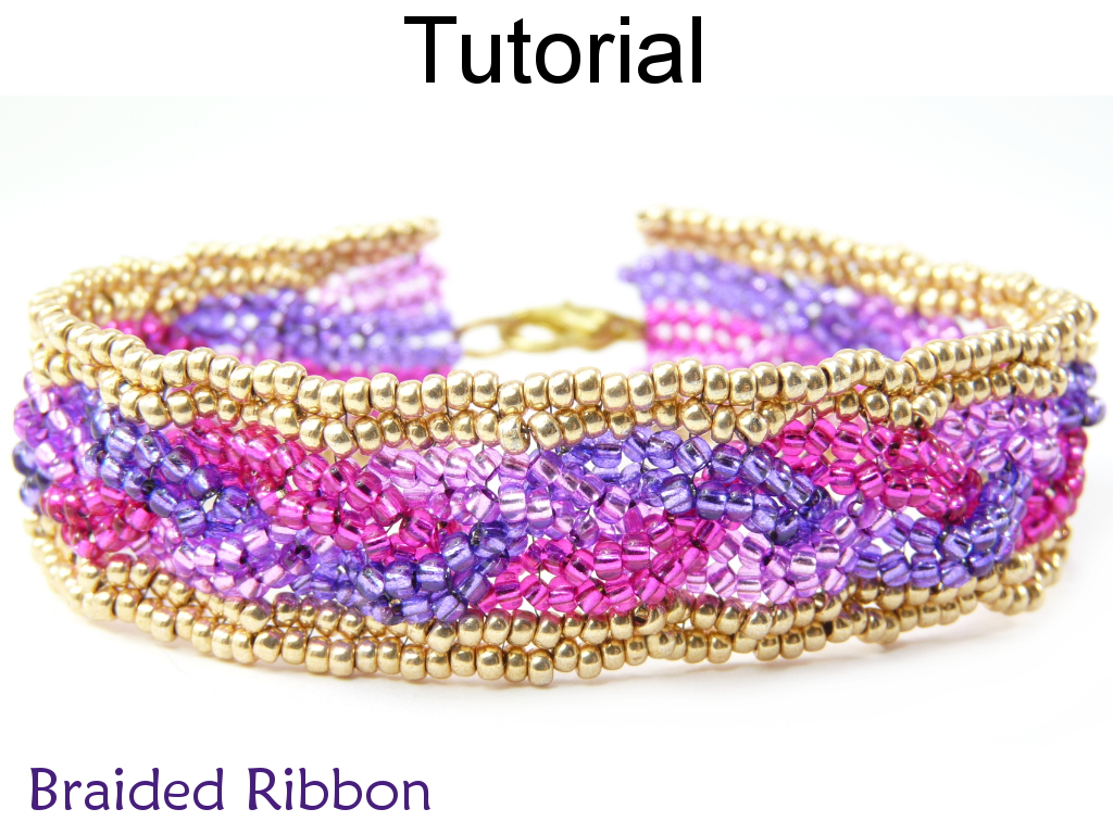 Beading Tutorial Bracelet - Herringbone Stitch - Simple Bead Patterns ...