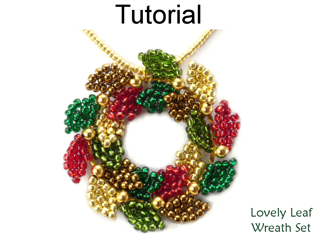 Christmas Holiday Beading Tutorial - Earrings And Necklace - Brick ...
