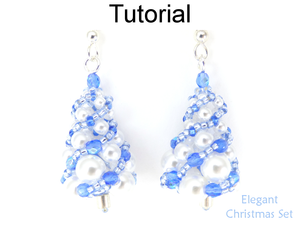 Beading Tutorial Pattern Christmas Holiday Earrings Necklace - Russian ...