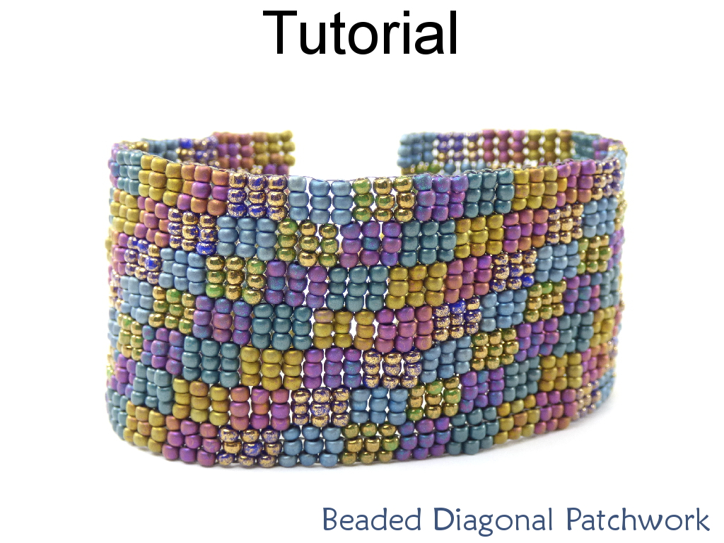 Beading Tutorial Bracelet - 3-drop Peyote Stitch - Simple Bead Patterns ...