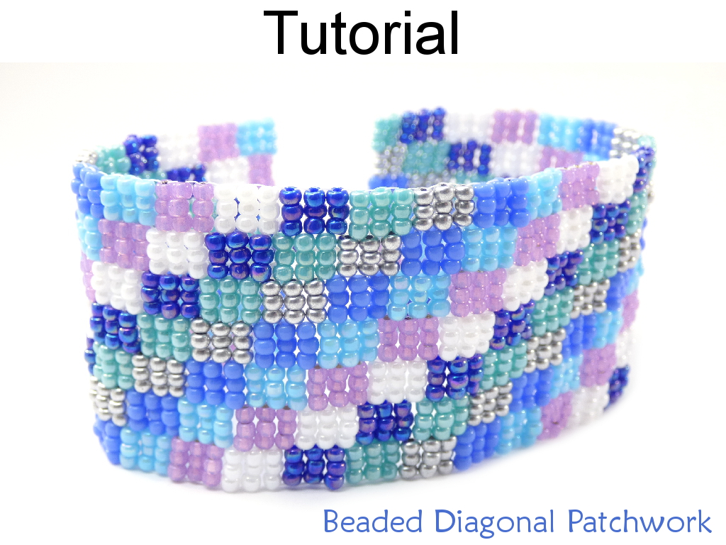 Beading Tutorial Bracelet - 3-drop Peyote Stitch - Simple Bead Patterns ...
