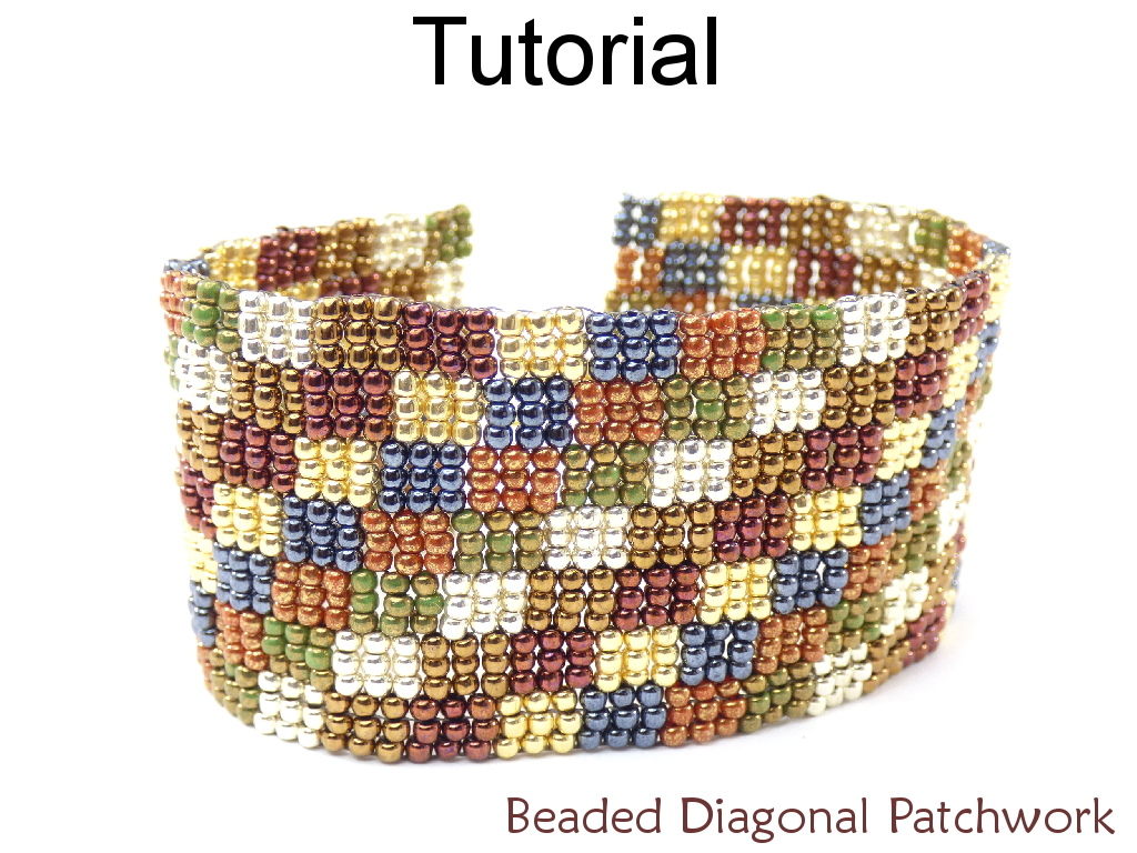 Beading Tutorial Bracelet - 3-drop Peyote Stitch - Simple Bead Patterns ...