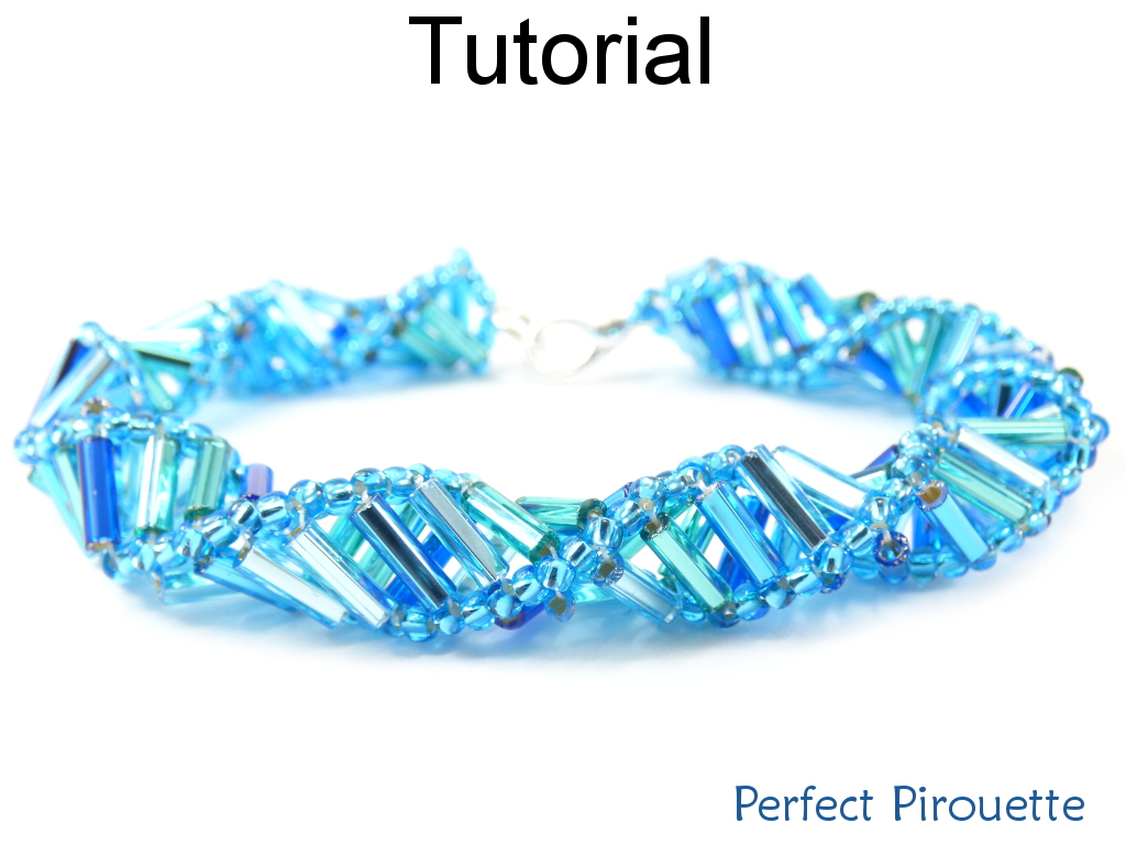 Beading Pattern Tutorial Bracelet Necklace - Russian Spiral Stitch ...